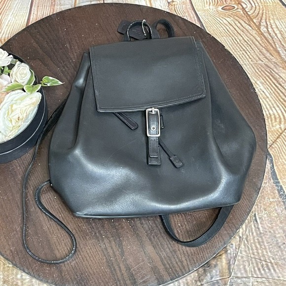 Coach | Bags | Vintage Coach H2o9827 Legacy West Black Leather Backpack ...